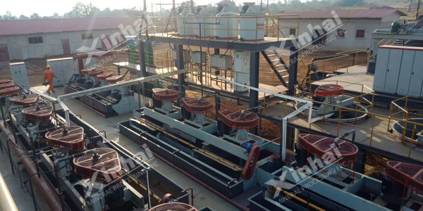 Flotation method of gold bearing copper sulfur sulfide ore